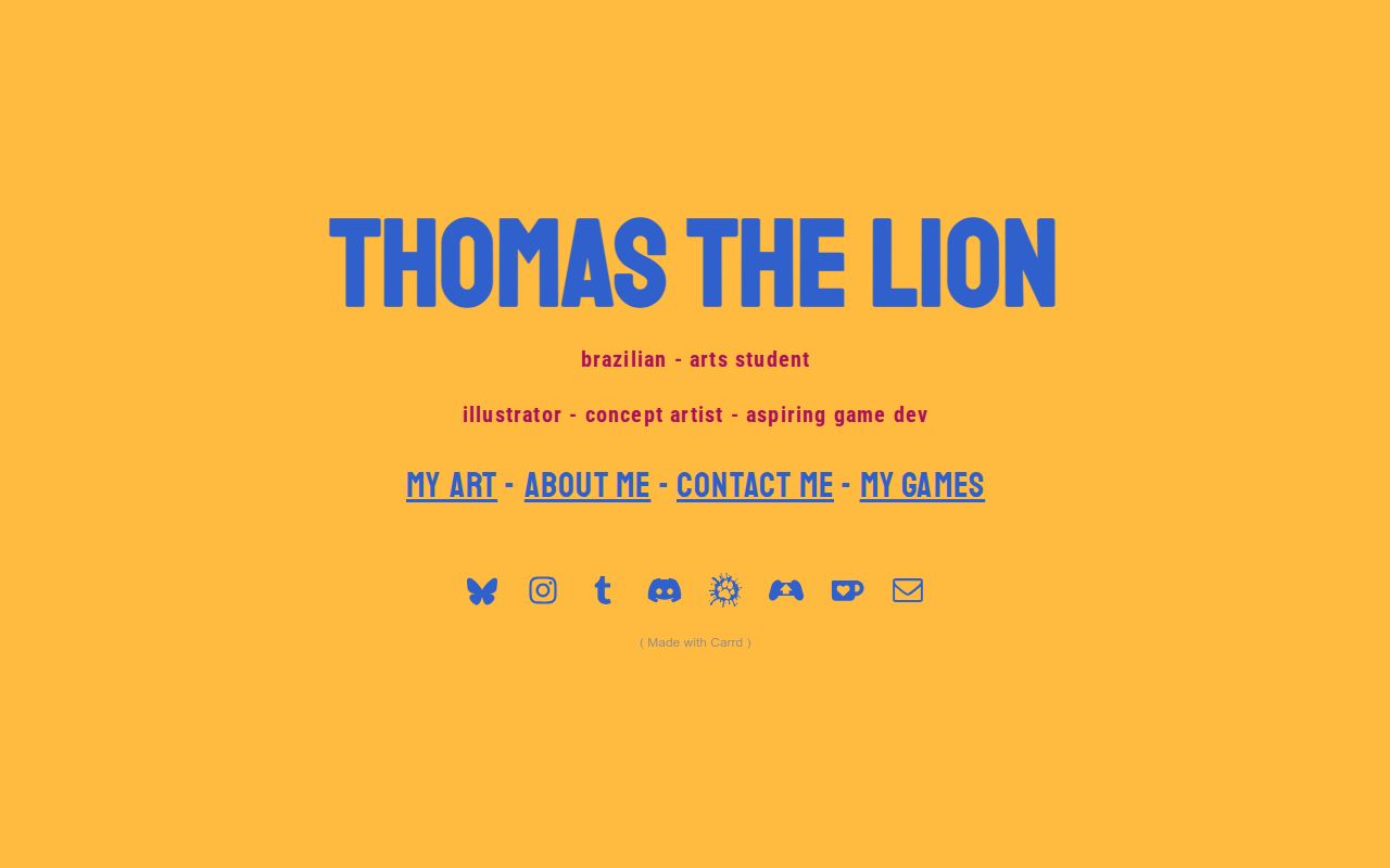 Thomas the Lion - portfloio